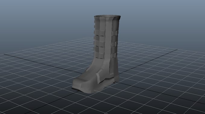 Make a computer generated 3d model of a boot in maya by Craftshark | Fiverr