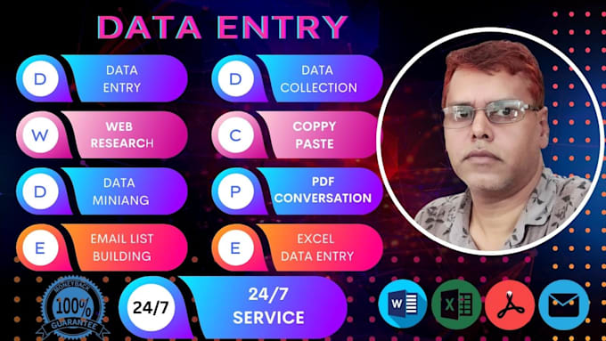 Do data entry, data collection, web research and copy paste by Shahin_computer | Fiverr