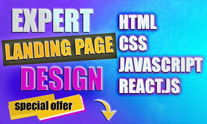 Design a beautiful website landing page with react by Felixusman | Fiverr