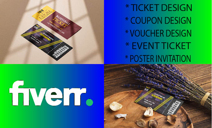 Do ticket, party invitation, coupon, voucher design by Rayyanqardi | Fiverr