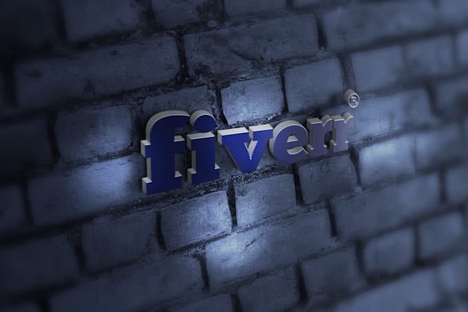 Professionally replicate your logo in 3d wall effect by Emrys1 | Fiverr