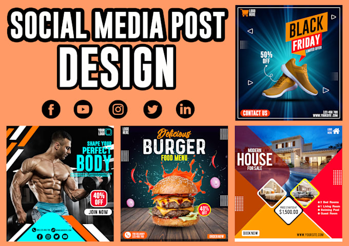 Create social media design, facebook ads, youtube thumbnail by ...