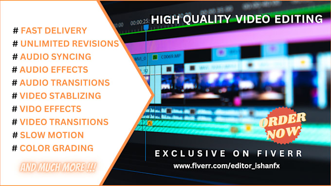 Do professional video editing for your project by Editor_ishanfx | Fiverr