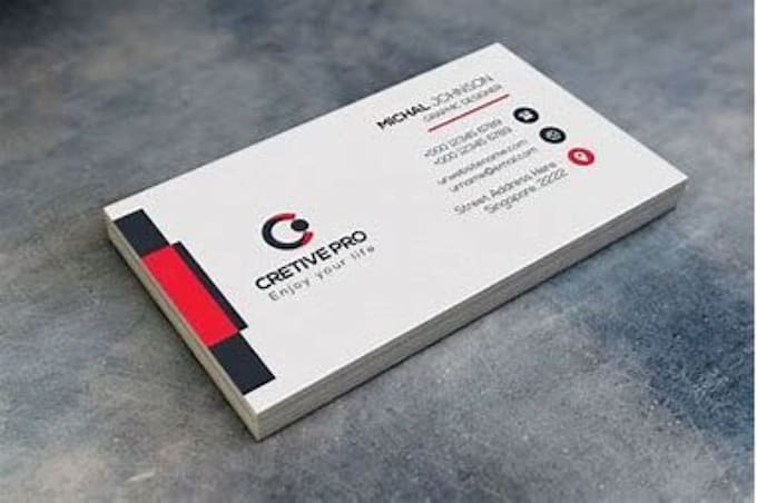 Design minimalist professional business cards by Ellissmith123 | Fiverr
