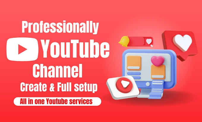Create your professional youtube channel setup and optimise by Jagannathroydip | Fiverr