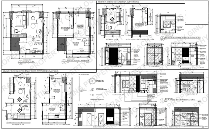 Draft your interiors, architectural plans by Peachy24 | Fiverr