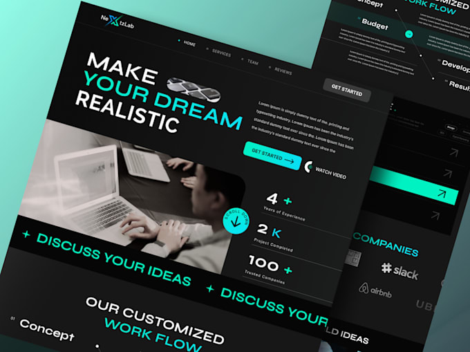 Do modern, minimalistic uiux website design for your company by ...