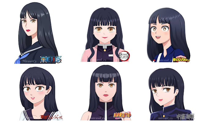 Draw in any anime and manga art style by Mirasol_cy | Fiverr