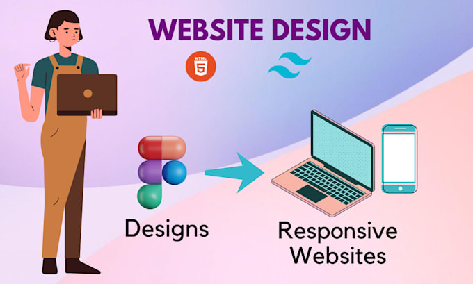 Convert your figma designs into responsive websites by Iamsnehap | Fiverr