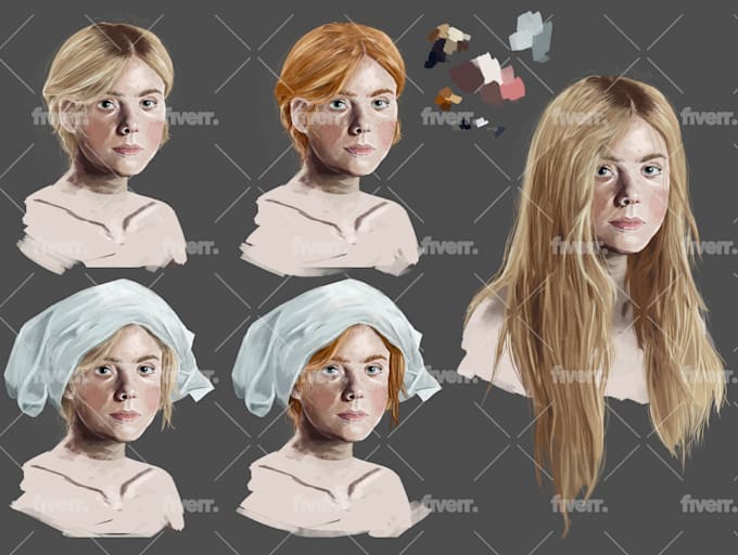 Paint your personal character by Cr1sti4 | Fiverr