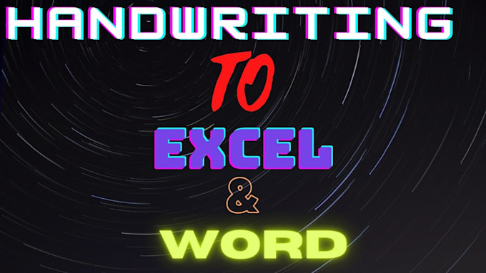 Handwriting letter to excel and word by Ahad7869 | Fiverr