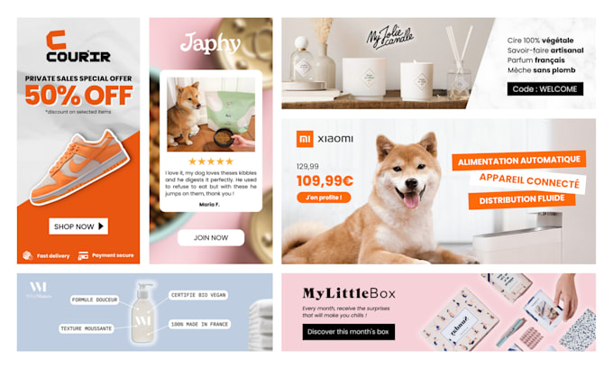 Design high quality google and meta banners by Huguessemeillon | Fiverr