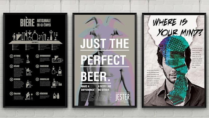 Design a unique and creative poster for you by Micheltherien | Fiverr