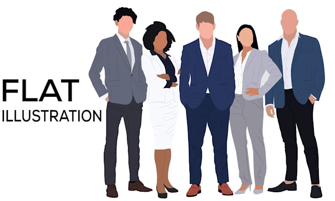 Create flat vector illustration for you by Hafsa0249 | Fiverr