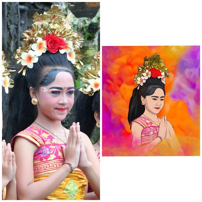 Create cartoon portrait and illustration from your image by ...