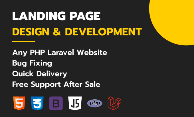 Do Unique Html Landing Page Design With Html Css Php Laravel By Didarweb Fiverr