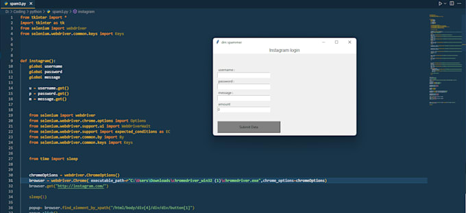 Code a python program for you by Hexhax7 | Fiverr