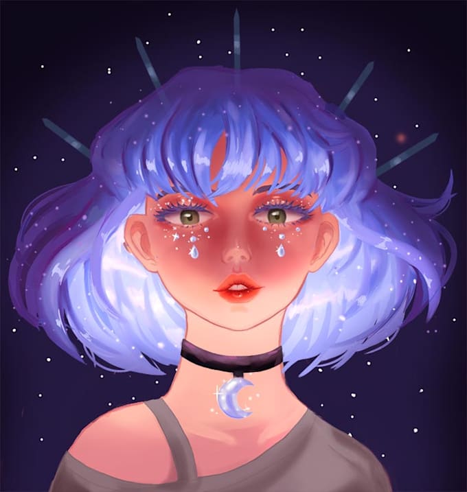 how to draw digital portraits in photoshop