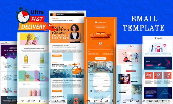 Design responsive html email template by Template_bazaar | Fiverr