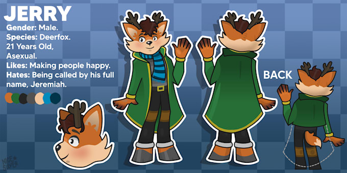 Create Character Reference Sheets By Nicesilverwolf Fiverr