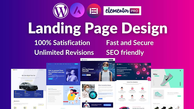 Design modern wordpress landing page elementor and elementor pro landing page by Thinkslogic ...