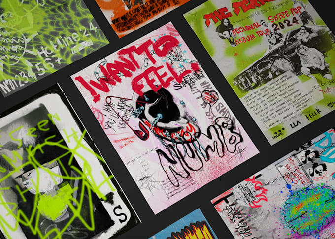 Design a graffiti poster for your band, concert or event by ...