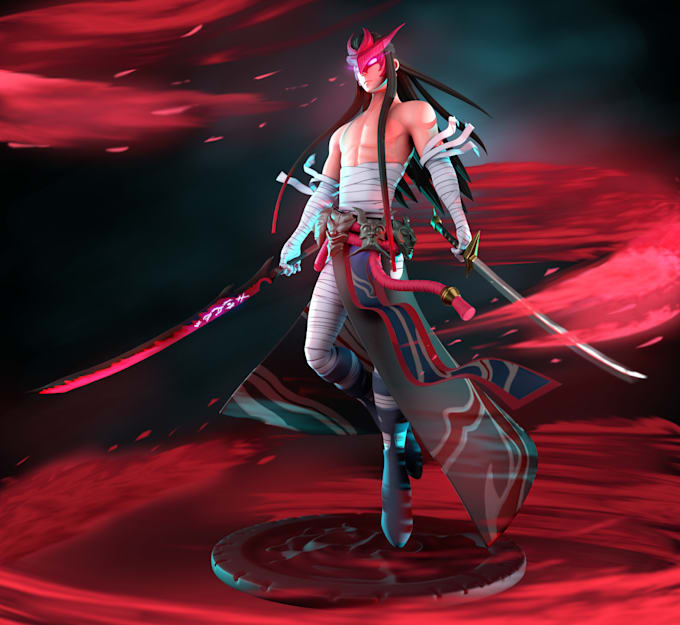 Make stylized 3d character from any 2d reference, concept, art ...