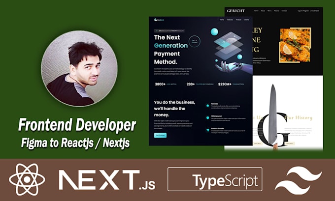 Convert psd, figma designs into react, next, typescript by ... Convert psd, figma designs into react, next, typescript by ...
