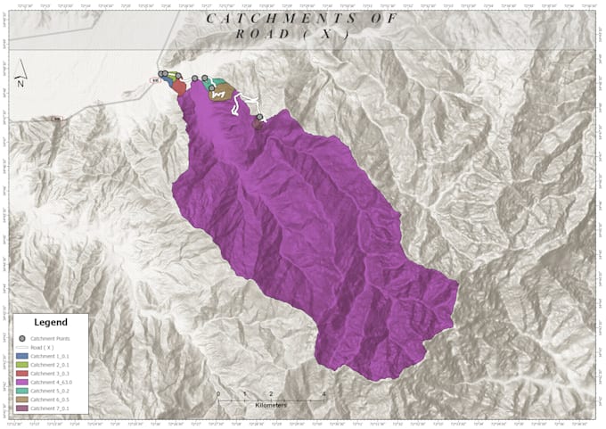Perform hydrology, catchment, watershed in gis by Farhadullah0303 | Fiverr