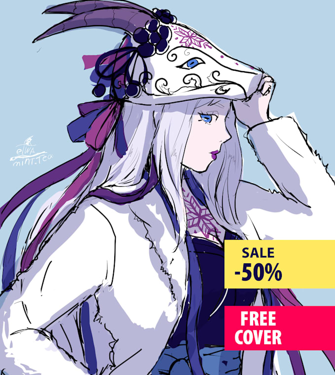 Draw character in anime style, your oc, fan art, sfw or nsfw by ...