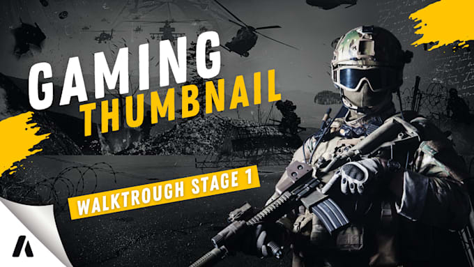 Design amazing, attractive and catchy gaming thumbnail by Moosanis | Fiverr