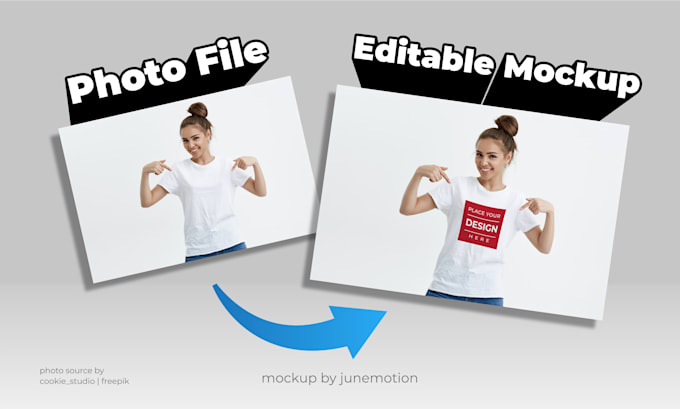 Convert your photo to editable psd mockup by Junemotion | Fiverr