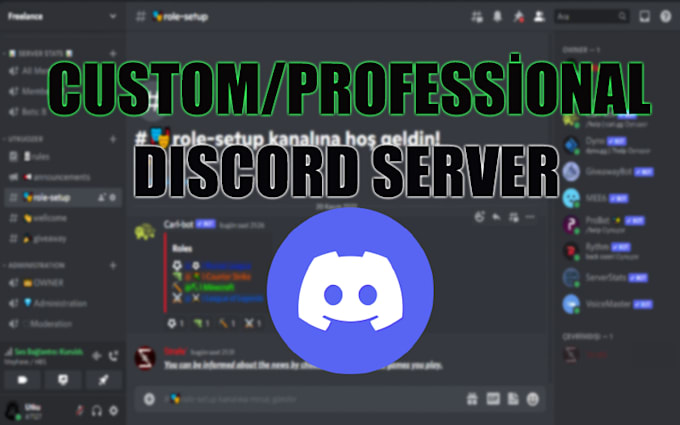 Do create custom professional discord server by Utkuozer | Fiverr