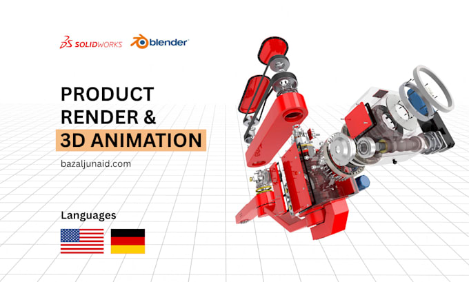 Do 3d product animation, photorealistic rendering by Bazaljunaid | Fiverr