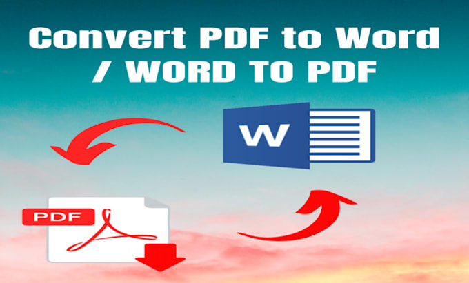 Convert pdf to word, or word to pdf by Fave_design | Fiverr