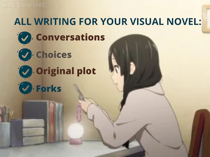 Write your visual novel with plot, forks, scenes and character ...