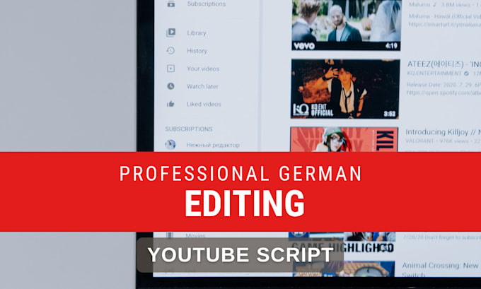 Edit your german youtube script to perfection by Cairn1 | Fiverr