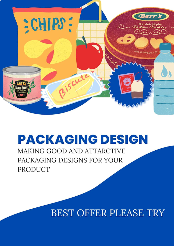 Do packaging design i am good in art work by Syedasabahatsam | Fiverr