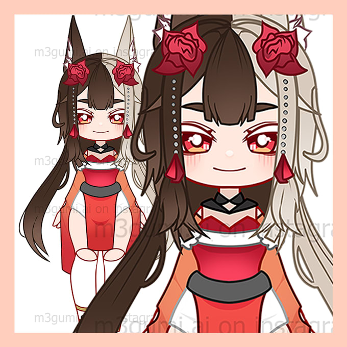 A chibi vtuber model for you by Aakiraii | Fiverr