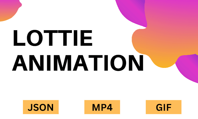Create custom lottie animation, json, gif, svg for app and website by ...