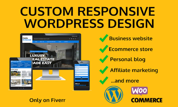 Create a unique web design using wordpress by Ashab_mateen75 | Fiverr