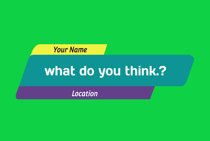 Make greenscreen outro animated decoration text video by Agungtwin | Fiverr