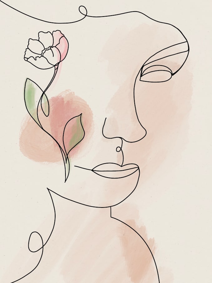 Custom line art digital paintings by Illustratingnic | Fiverr