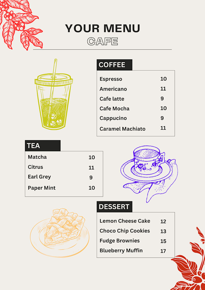 Rewrite, fix and redesign your menu by Wozniakdawid | Fiverr