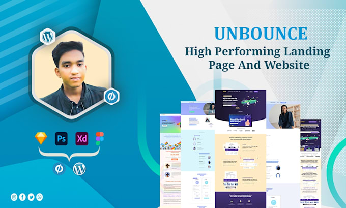 Create high converting unbounce landing pages by Designermithil | Fiverr