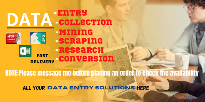 Excel data entry virtual assistant, typing, mining by Mahamudhassan17 | Fiverr
