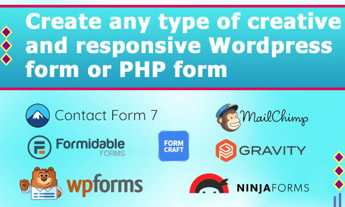 Create Or Fix Contact Form 7 Gravity Forms Ninja Forms Wpforms Or Php Form By Wp Dev Mahedi
