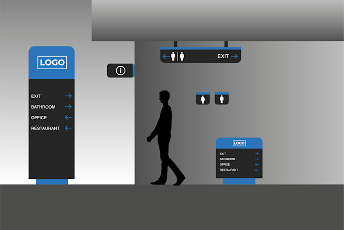 Create a signage system by Fitdgdesign | Fiverr