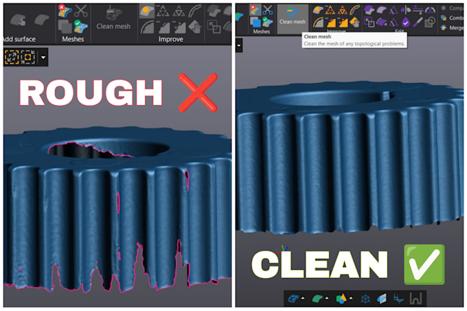 Clean or repair 3d scan mesh stl obj for rapid prototyping by Ansar88 | Fiverr