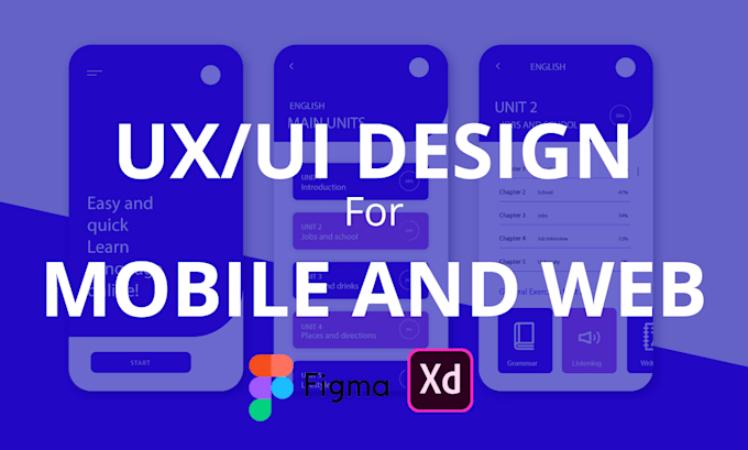 Design creative mobile app ui ux design with xd or figma by Lefius | Fiverr